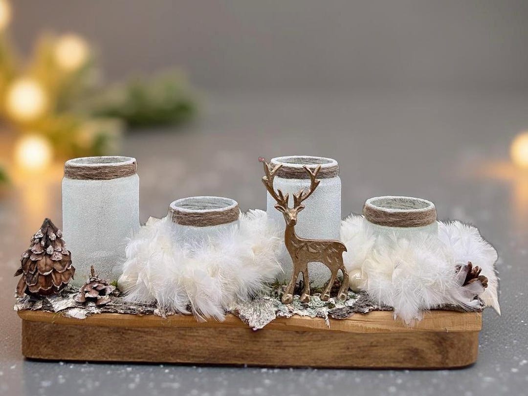Scandinavian Advent Wreath, Gift for Grandma, Gift for Mom, Gift for In ...