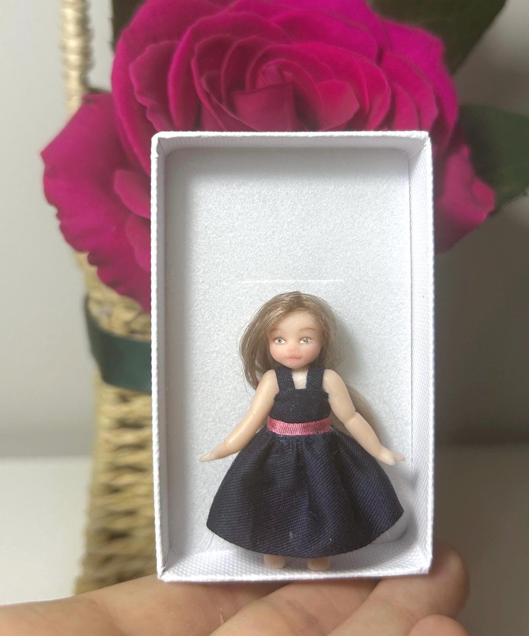 Handmade Polymer Clay Miniature Doll: Collectible Art Doll (1/24) - Etsy