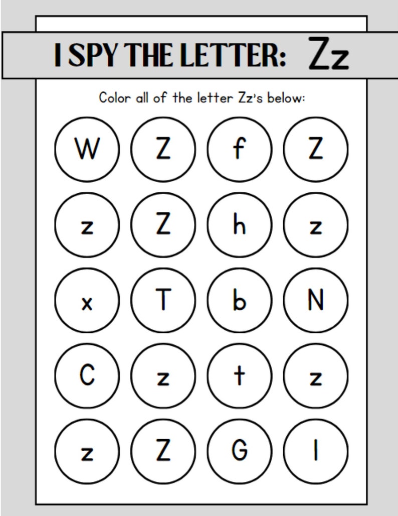 I SPY A-Z - Etsy