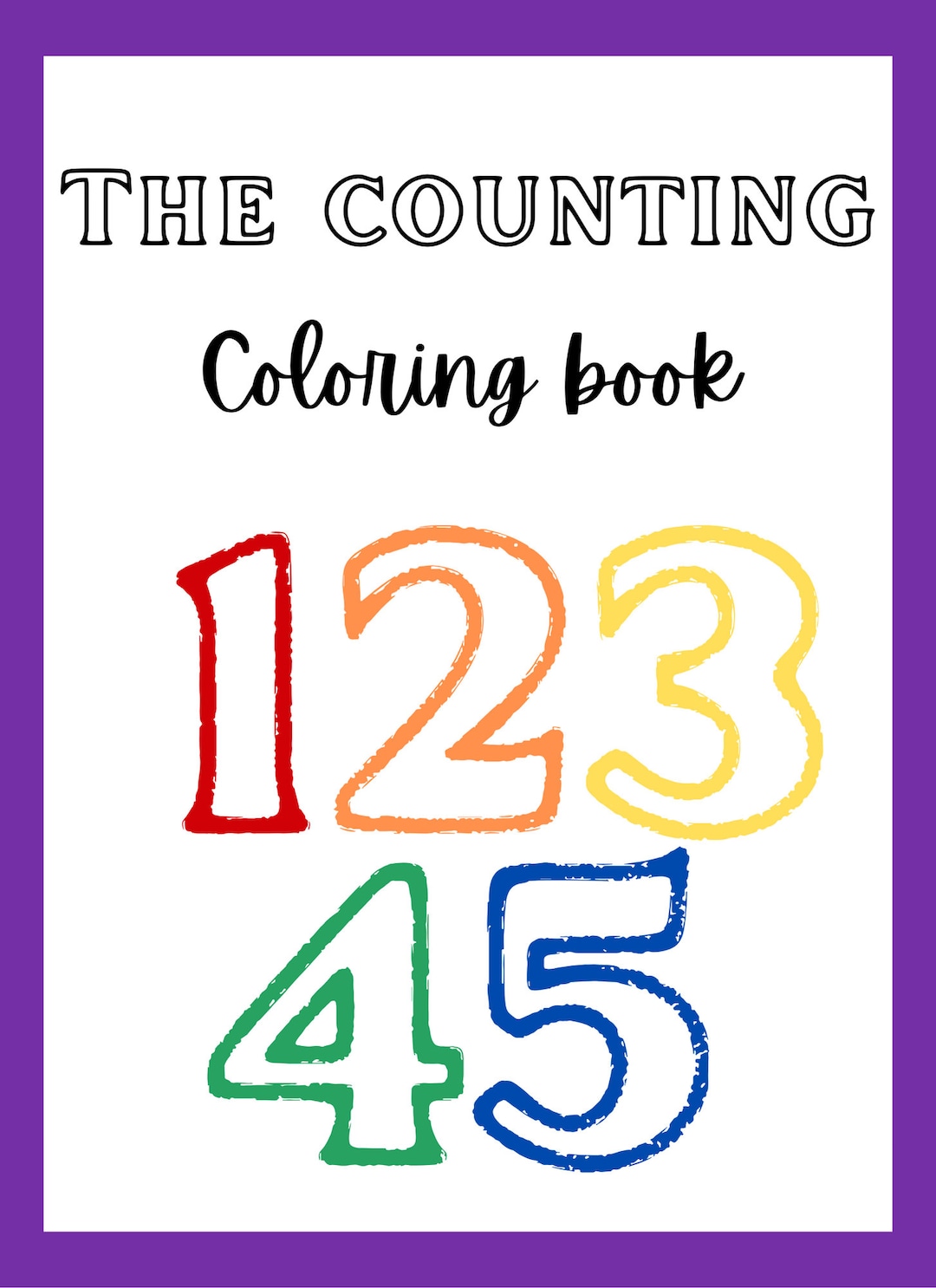 Counting Coloring Book - Etsy