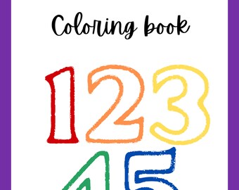 Printable Counting Coloring Book, Educational Coloring Book, Counting ...