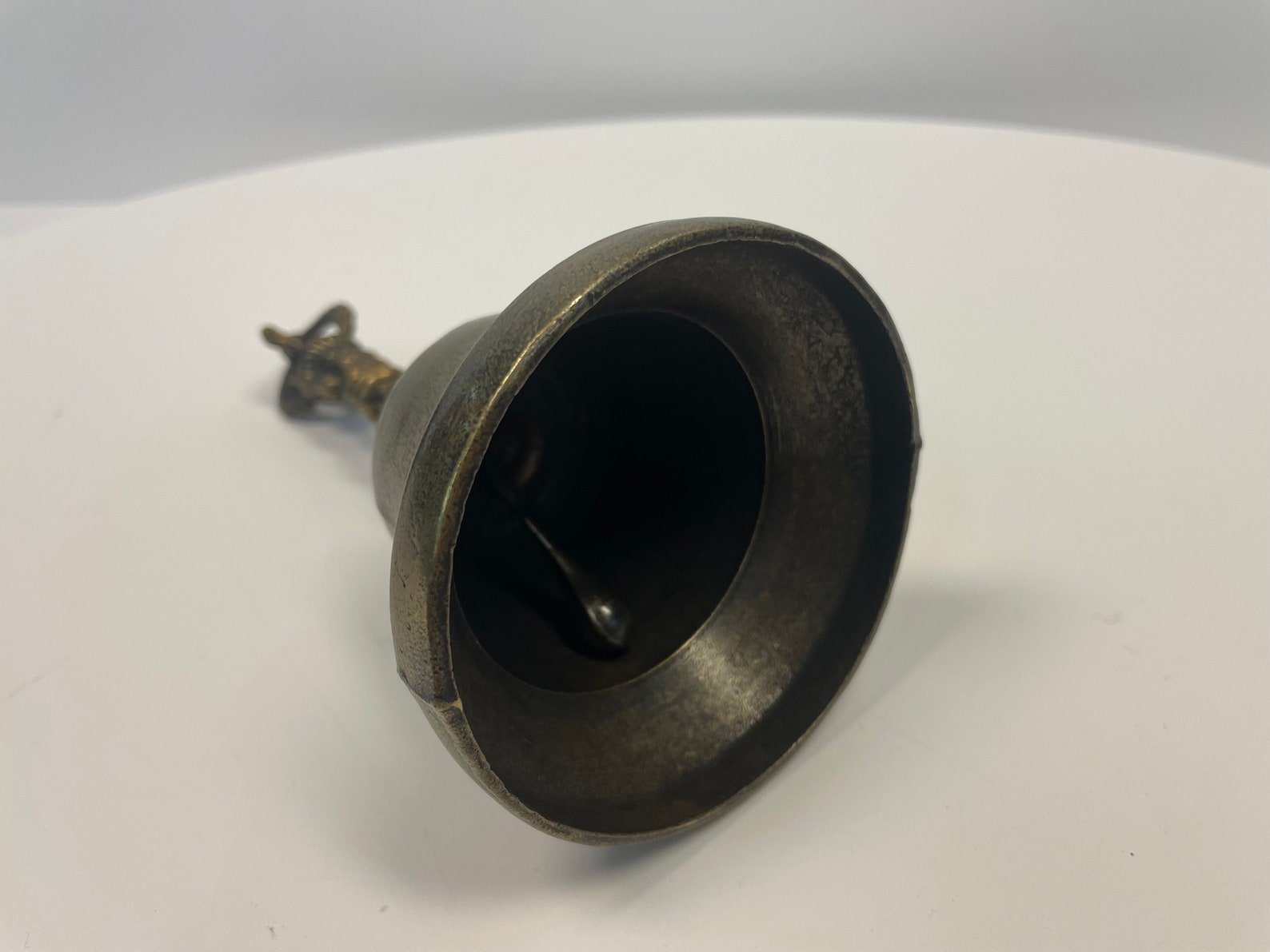 Antique Brass Servant Call Bell, Victorian-era Brass Loud Vintage Chime ...