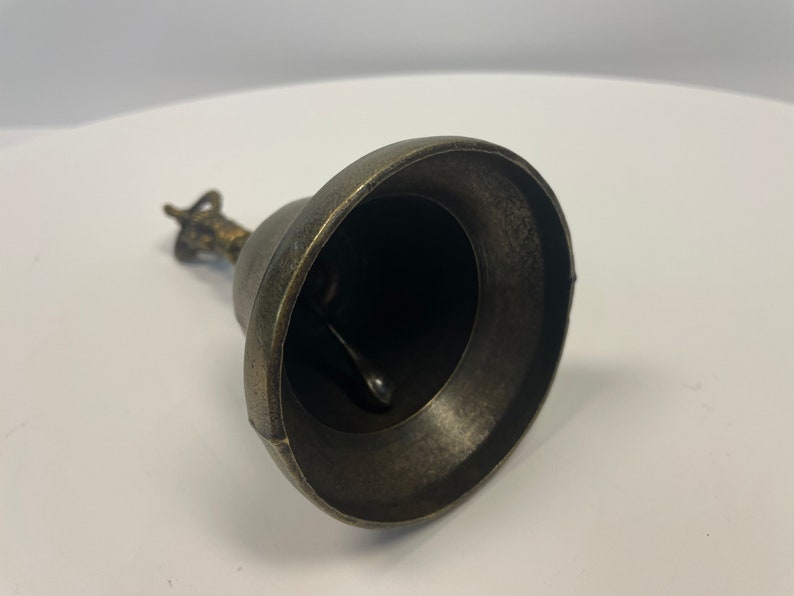 Antique Brass Servant Call Bell, Victorian-era Brass Loud Vintage Chime ...