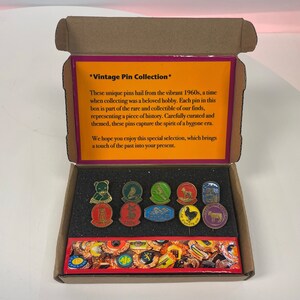 1960s Vintage Historical Metal Hand-picked Valuable Pin Collections ...