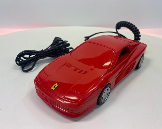 Vintage Ferrari Testarossa Novelty Phone 1980s Working Telephone Sports ...