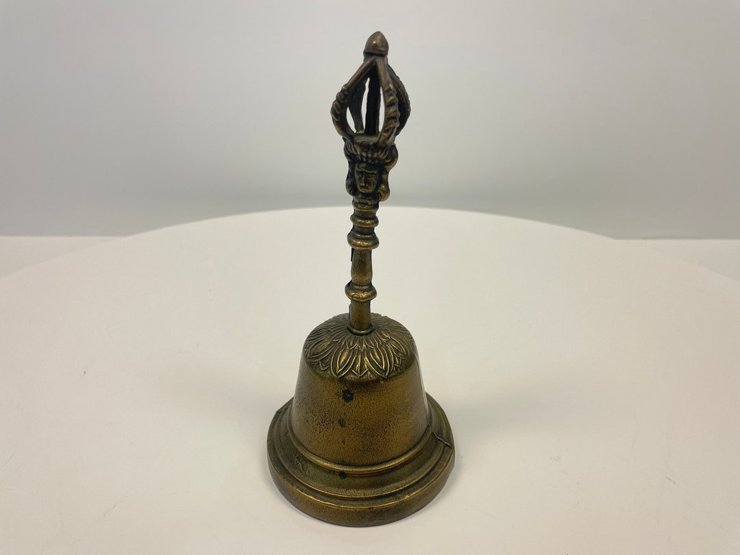 Antique Brass Servant Call Bell, Victorian-era Brass Loud Vintage Chime ...