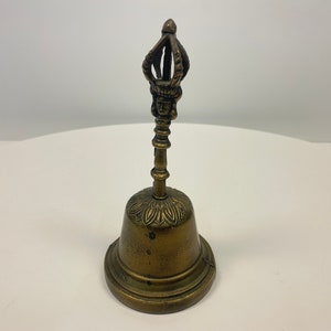 Antique Brass Servant Call Bell, Victorian-era Brass Loud Vintage Chime ...