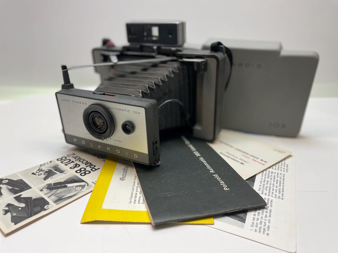 60s Vintage Polaroid Land Camera Type 103, Iconic Retro Film ...