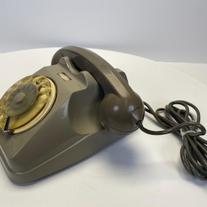 70s Bakelite Coffee Colour Italian House Phone, Minimalistic Vintage ...