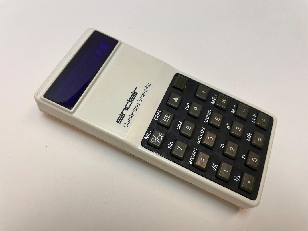 Rare Vintage Sinclair Cambridge Calculator With Original Case A 55-year ...