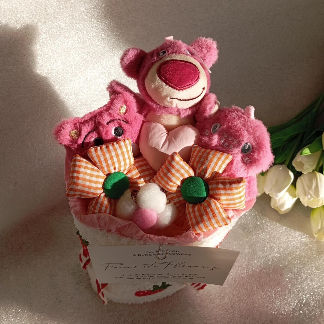 Plush Flower Bouquet – Adorable Stuffed Toy Flower Arrangement ...