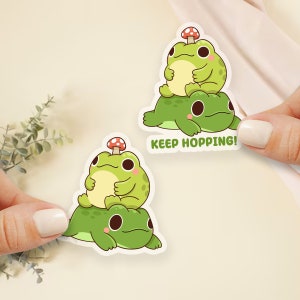 Cute Frog Sticker Fat Frog Sticker Mushroom Froggie Sticker Laptop ...