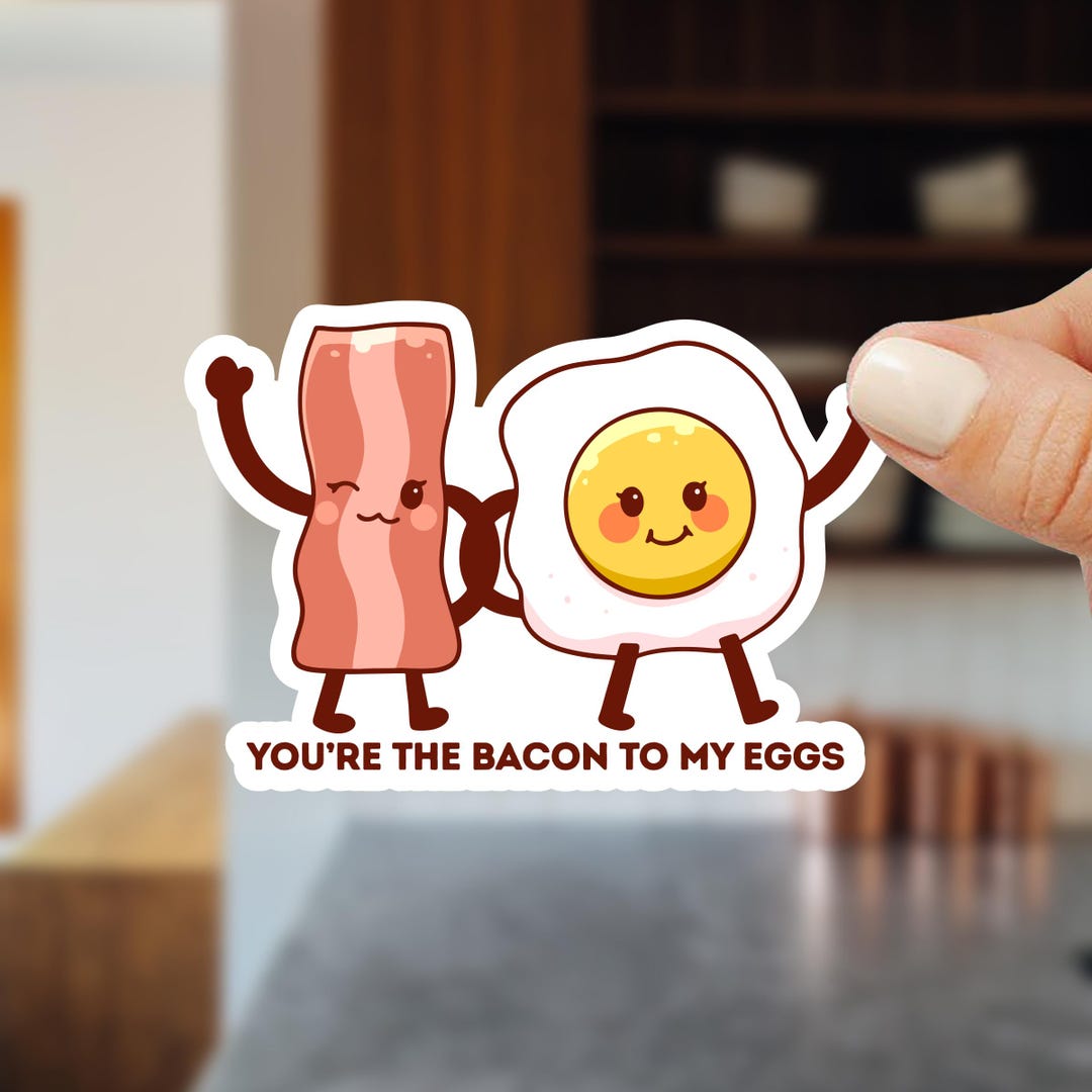 Bacon and Egg Sticker for Sticker Pack Kindle Sticker Waterproof Car ...