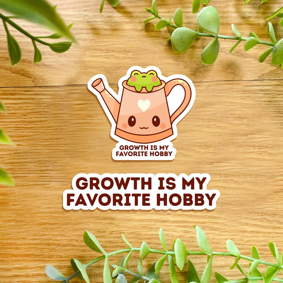 Growth Mindset Frog Sticker Self-love Goal Setting Motivation Sticker ...