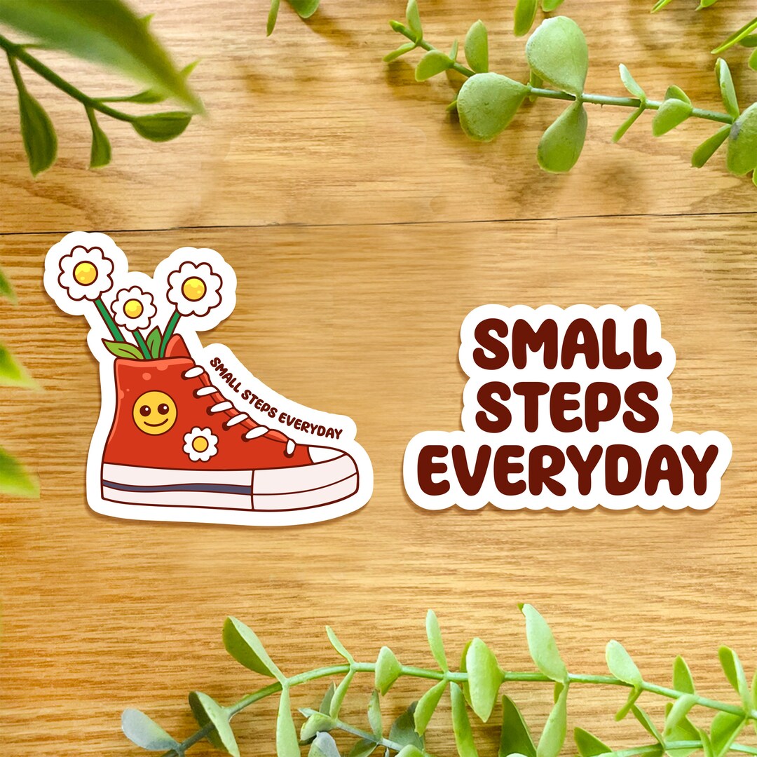 Small Steps Everyday Shoe Sticker Daisy Flower Stickers Waterproof ...