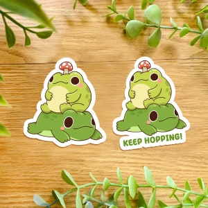 Cute Frog Sticker Fat Frog Sticker Mushroom Froggie Sticker Laptop ...