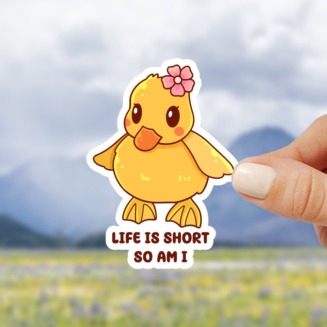 Funny Short People Sticker Laptop Decal Short Girl Gift Height Humor ...