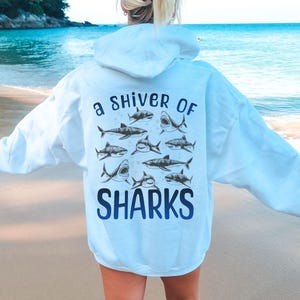 Shark Hoodie Mermaidcore Clothing Respect the Locals Ocean Animal Shirt ...