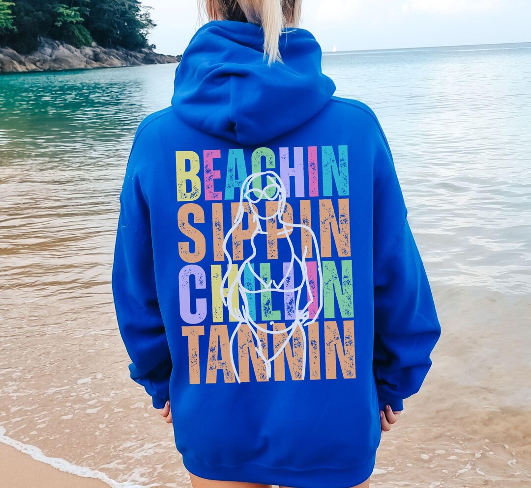 Beach Babe Y2K Hoodie in My Summer Era Retro Coastal Beach Salty ...