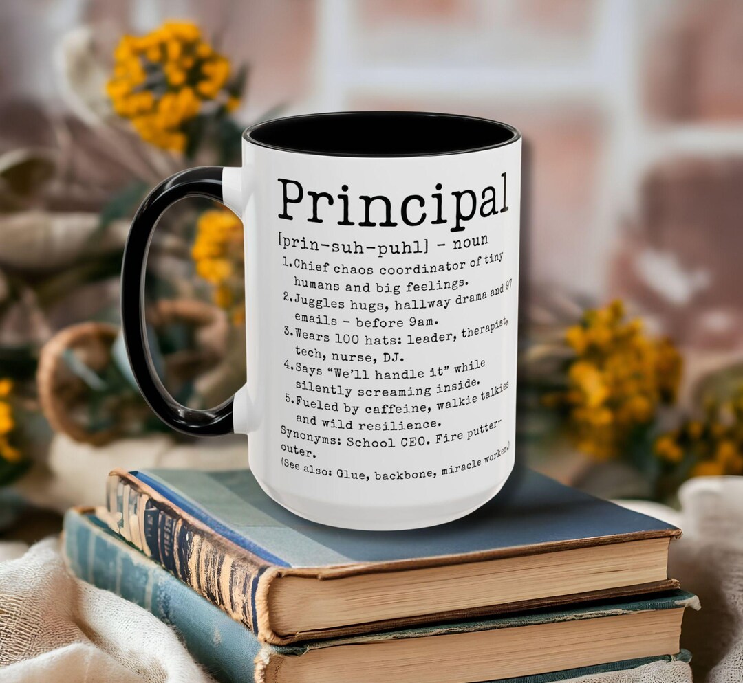 Principal Definition Mug Front Office Administration Principal Gifts ...