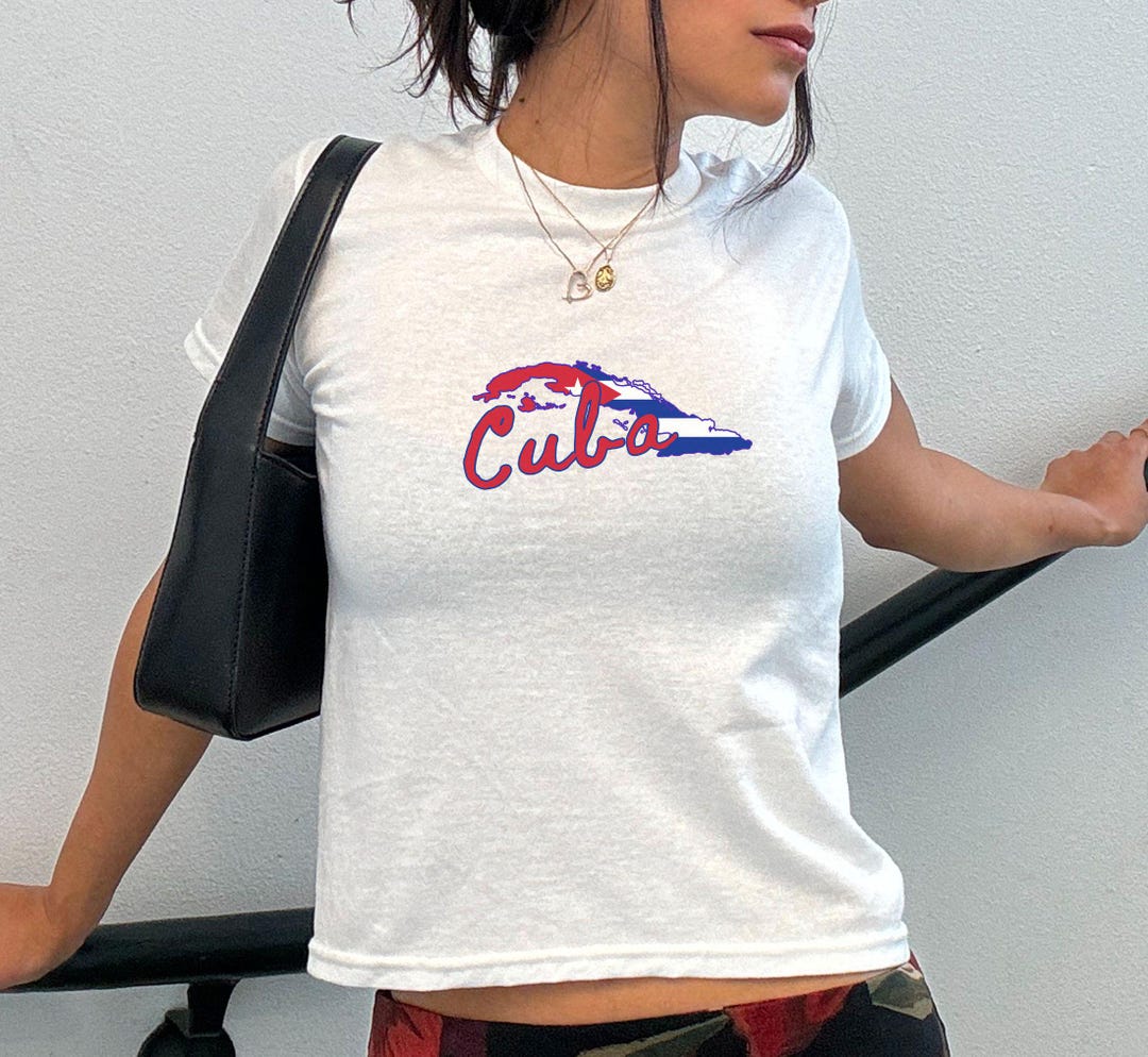 Cuba Baby Tee Patriotic Cuba Island 90s Baby Tee Latinx Baby Tee Cubana ...