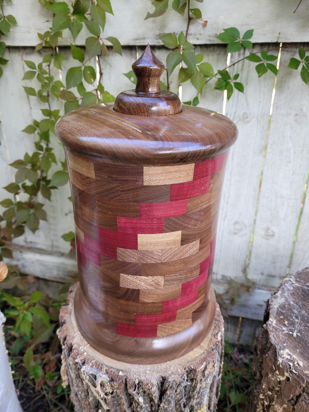 Hand Crafted Wood Turned Urn. - Etsy