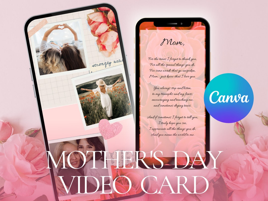 Animated Mother's Day Card, Video Card, Digital Video Card, Card for a ...