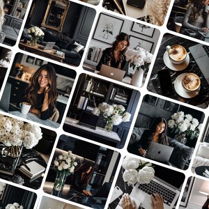 Work From Home Black Faceless Reels Instagram Stock Images Digital ...