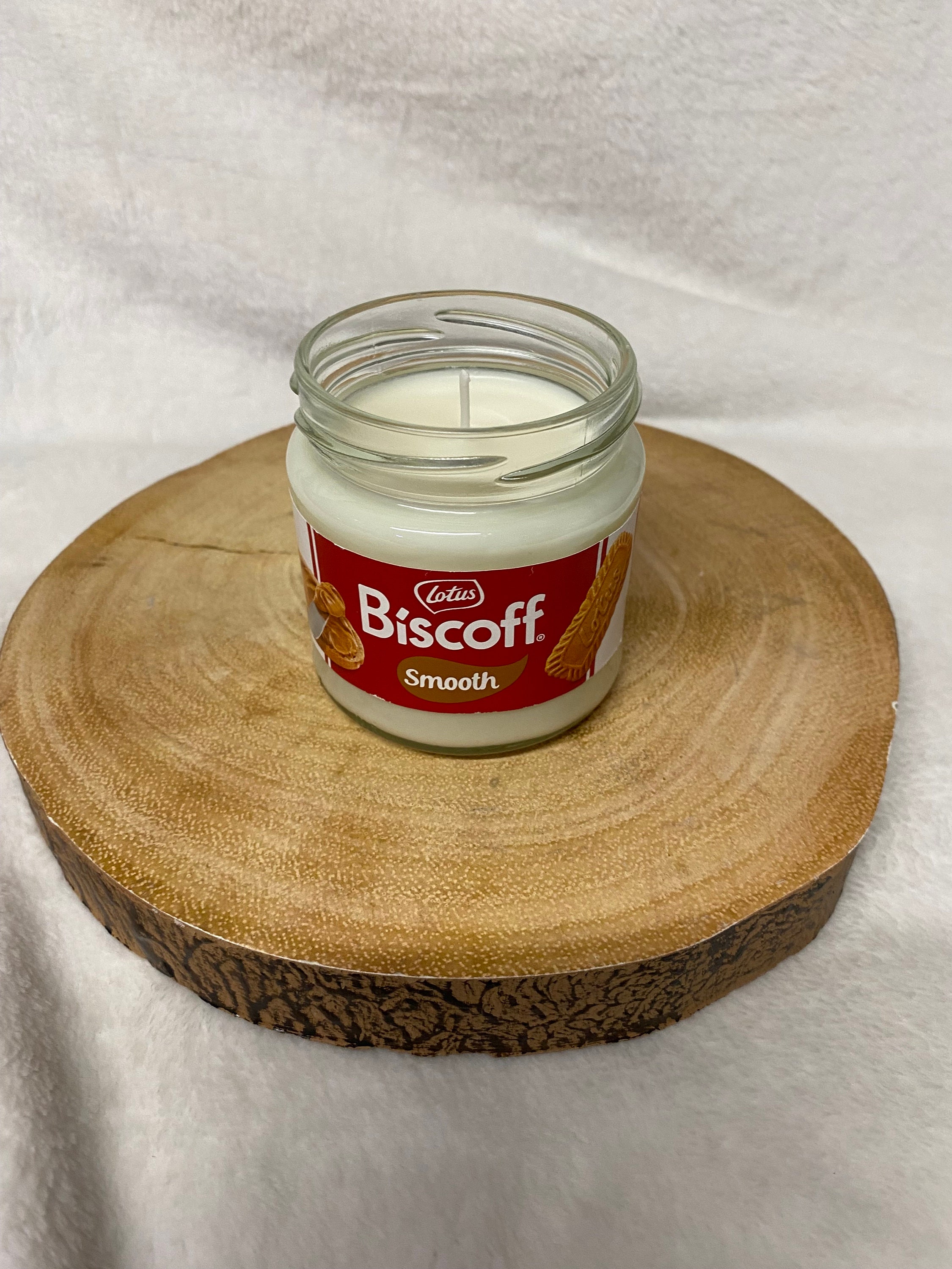 Lotus Biscoff Jar Candle Scented Free Postage - Etsy UK
