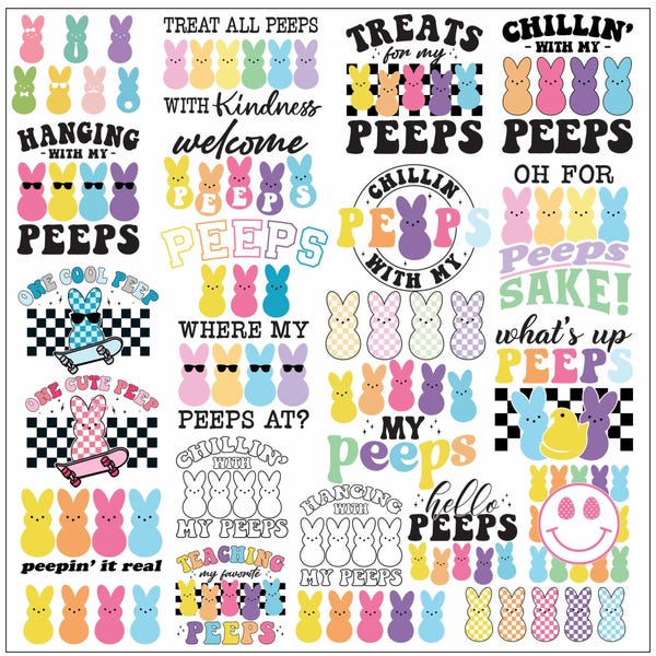 Peeps Svg - Etsy