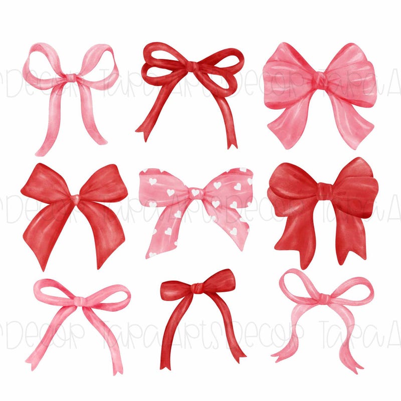 Valentine Bows - Etsy