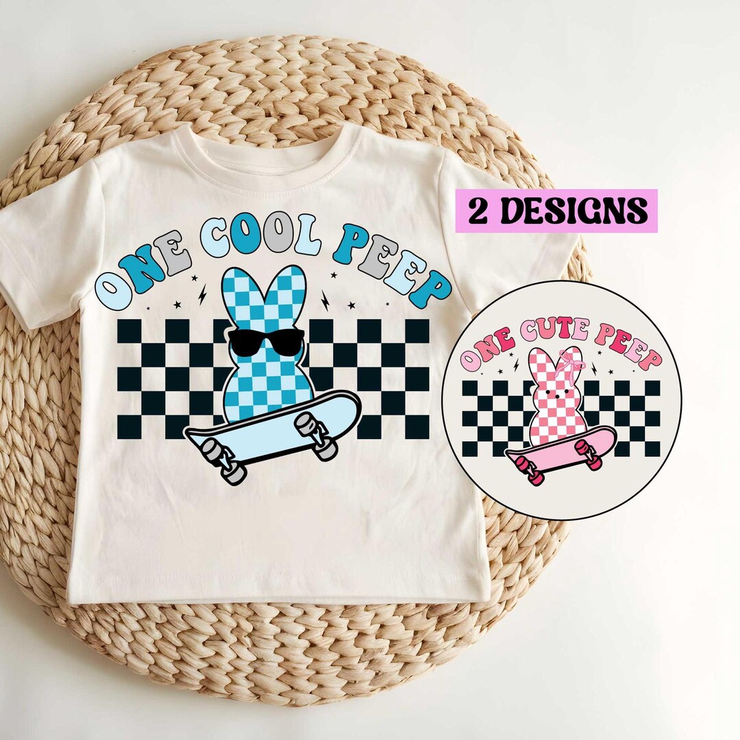 Kids Easter SVG, One Cool Peep Svg, One Cute Peep Svg, Boys Easter Svg ...