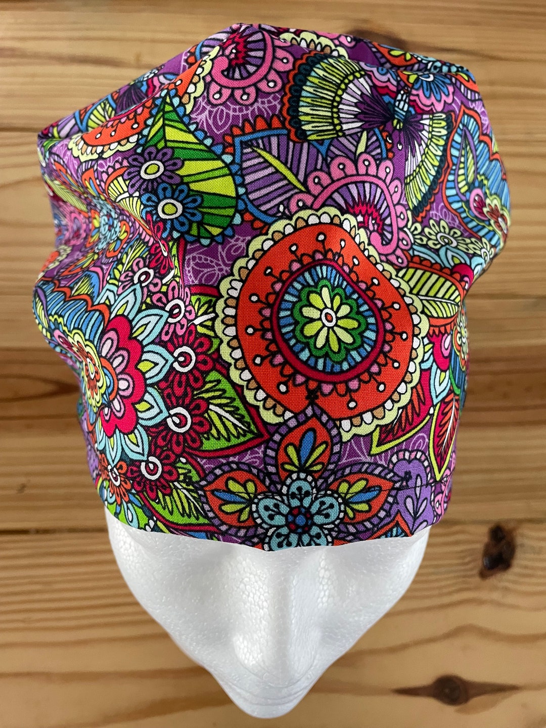 Colorful Cap. Nurse Cap, Patient Care Tech, Respiratory, Etc. Large Cap ...