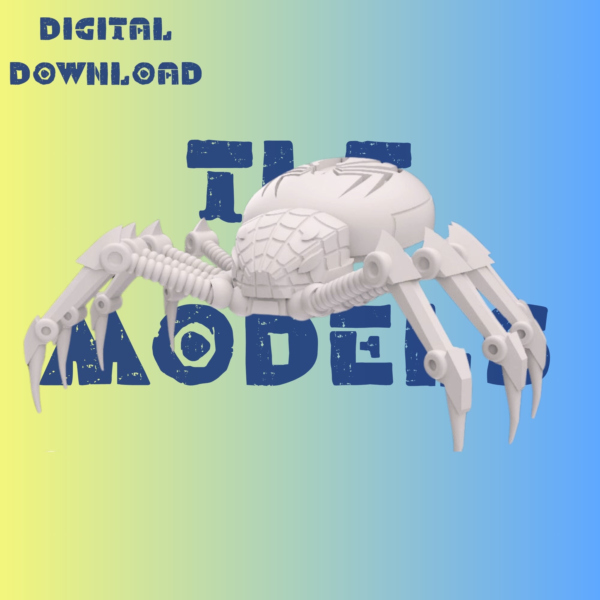Robot Spider Model STL File STL Model 3D Printable File - Etsy