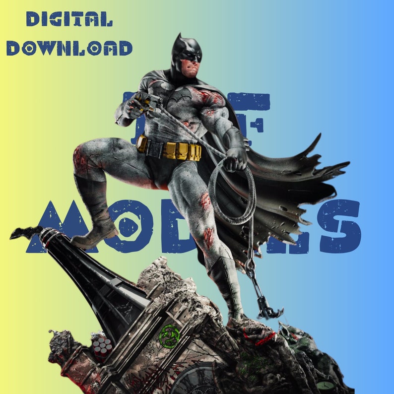 Btmn Super Diorama Model STL File STL Model 3D Easy Printable File - Etsy