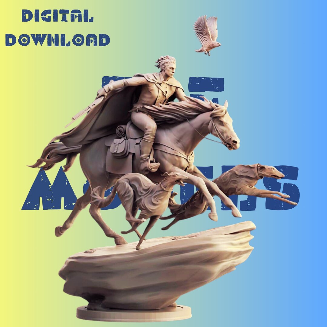 Hunter Diorama Model STL File STL Model 3D Printable File - Etsy