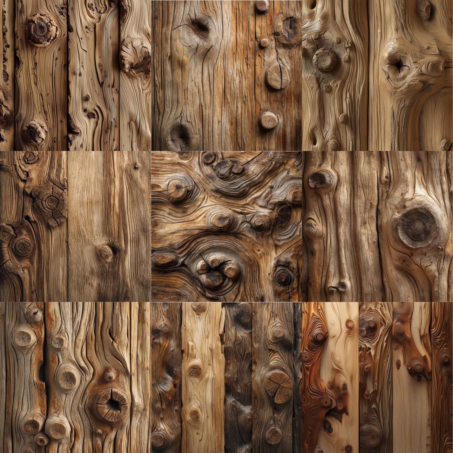 65 Wood Texture Designs, Digital Wood Textures Bundle, Digital File ...