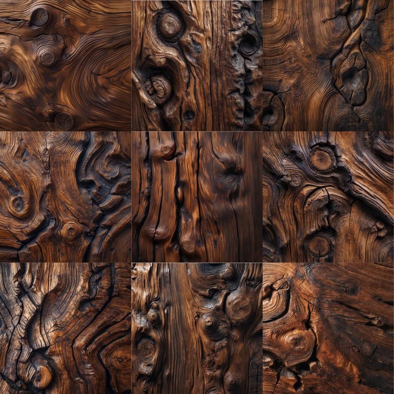 65 Wood Texture Designs, Digital Wood Textures Bundle, Digital File ...