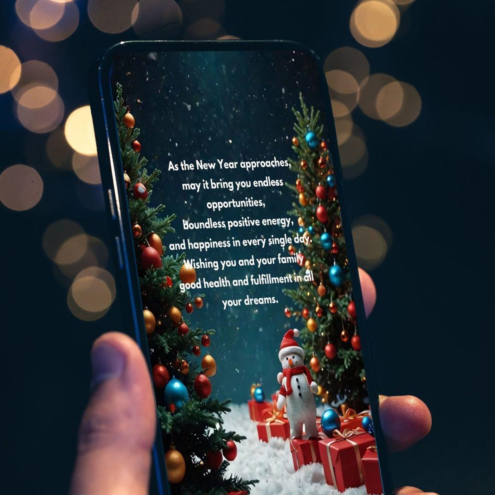 Editable Animated Christmas E-card - Festive Holiday Greetings (canva ...