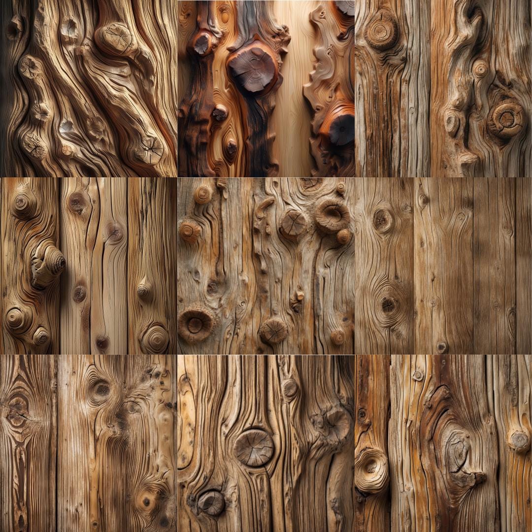65 Wood Texture Designs, Digital Wood Textures Bundle, Digital File ...