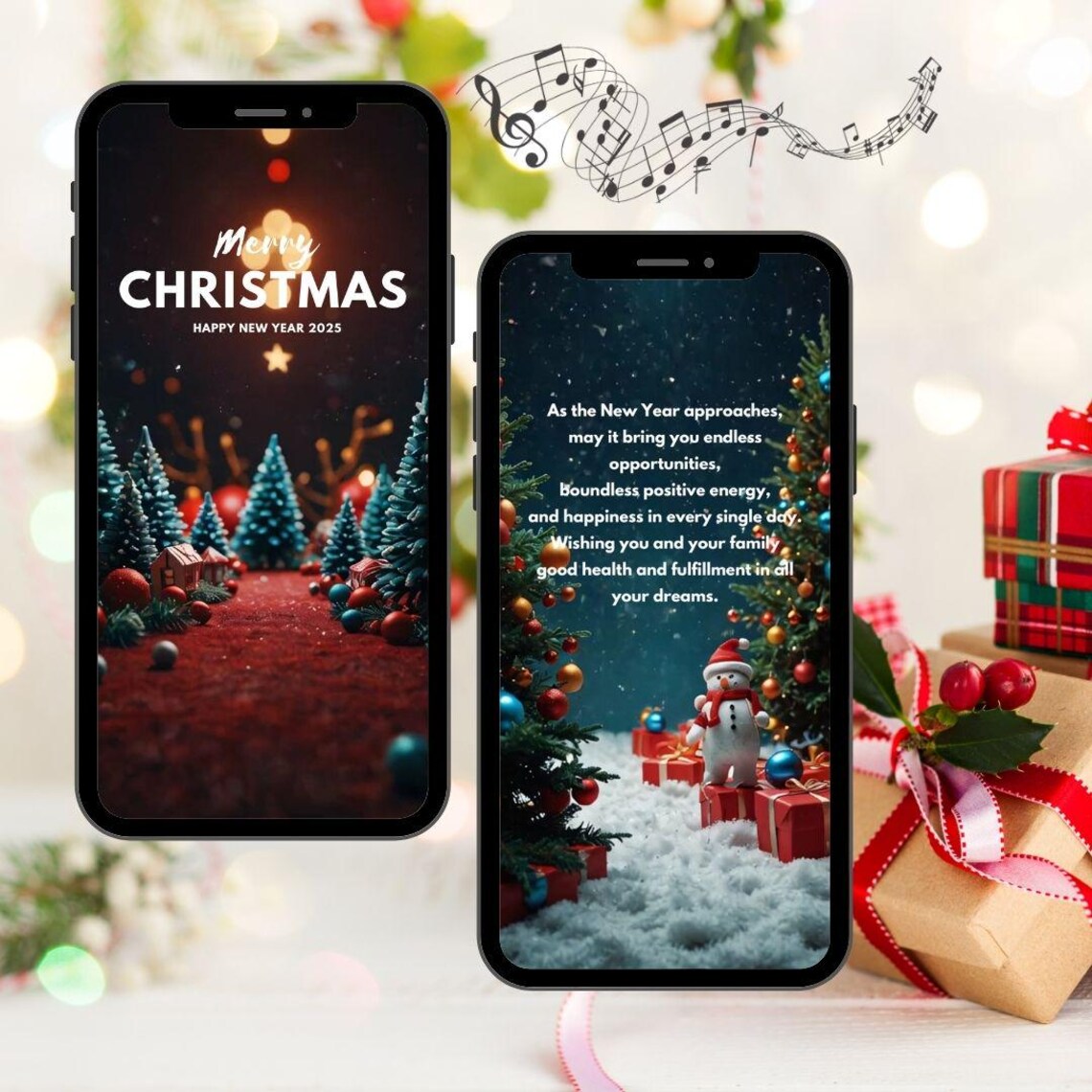 Editable Animated Christmas E-card Template – Personalized Holiday ...