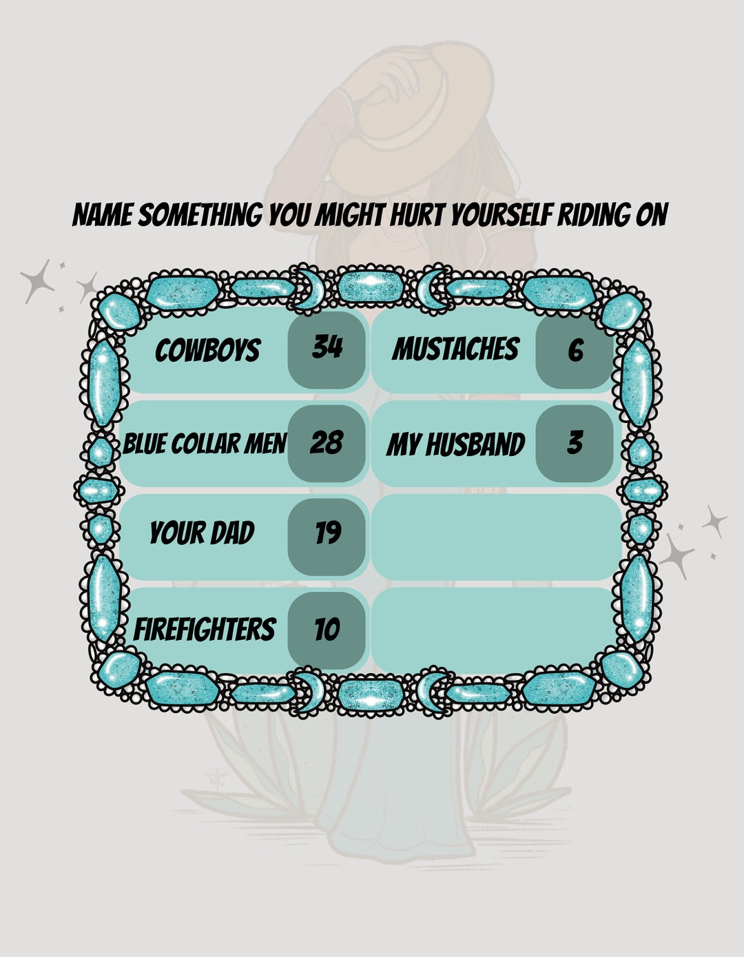 Name Something You Might Hurt Youself Riding On, PNG File - Etsy