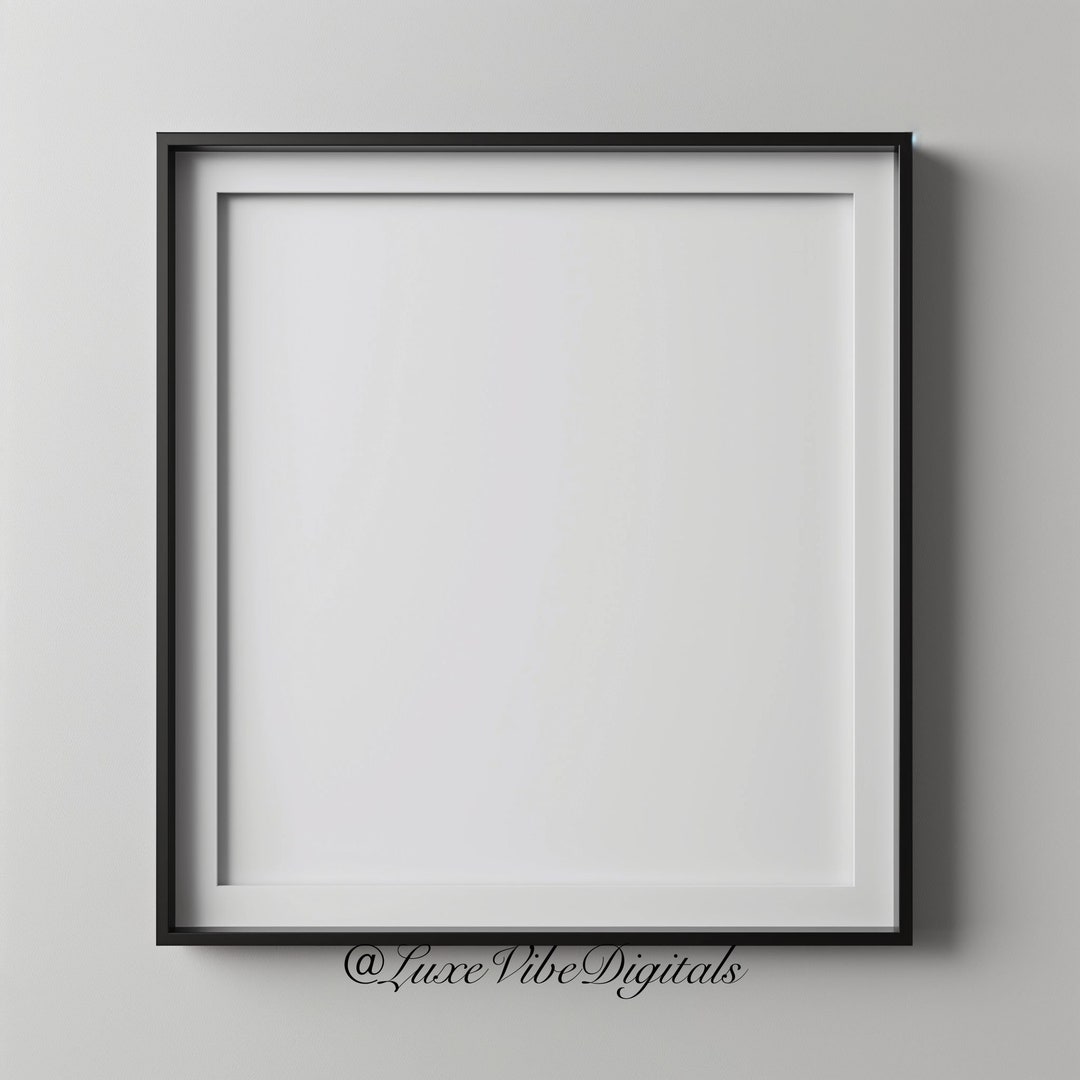 Simple Aesthetic Minimalist Frame Mockup Stock Photo Styled Fall Mock ...