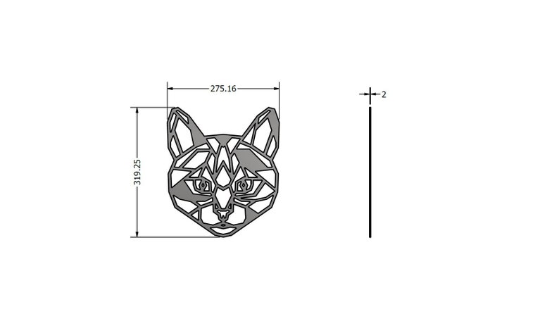 Cat .DXF File, Do It Yourself, Lasercut - Etsy