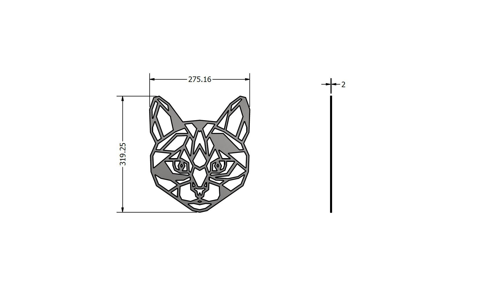 Cat .DXF File, Do It Yourself, Lasercut - Etsy