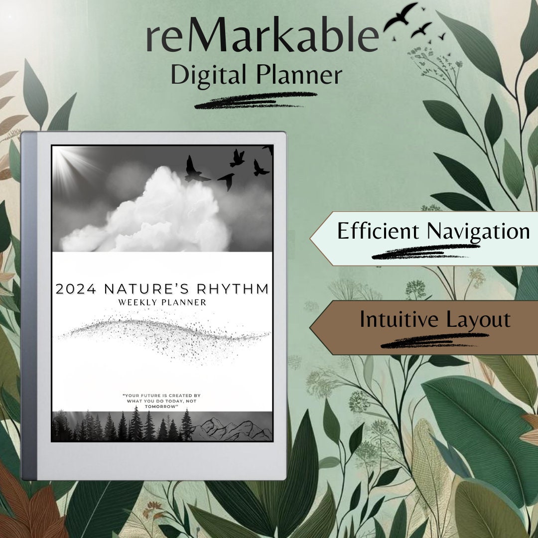 Remarkable 2 Weekly Planner: 12-month Calendar, Weekly Template and ...