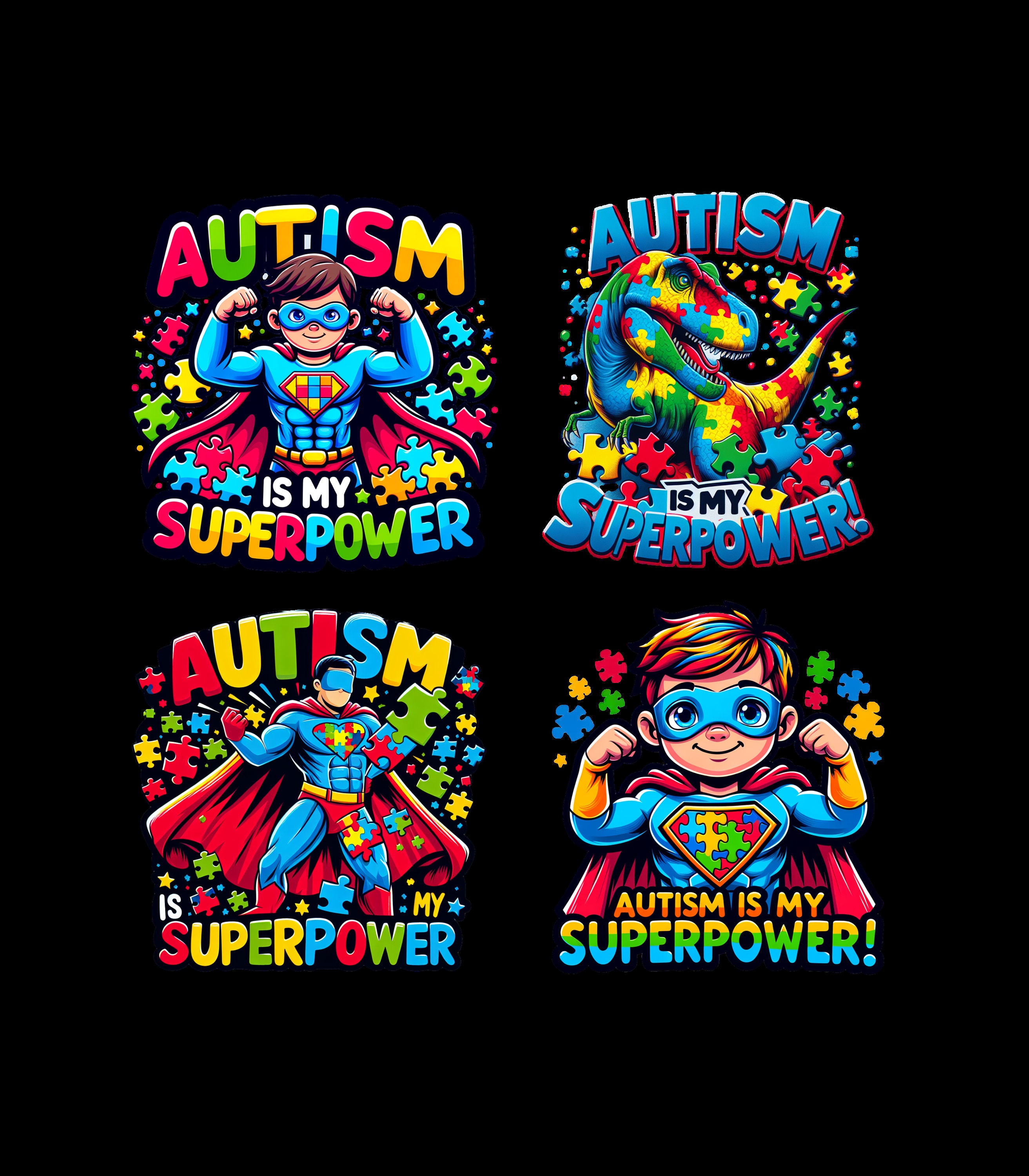Autism is My Superpower Png Bundle Autism is My Super Power Png Digital ...