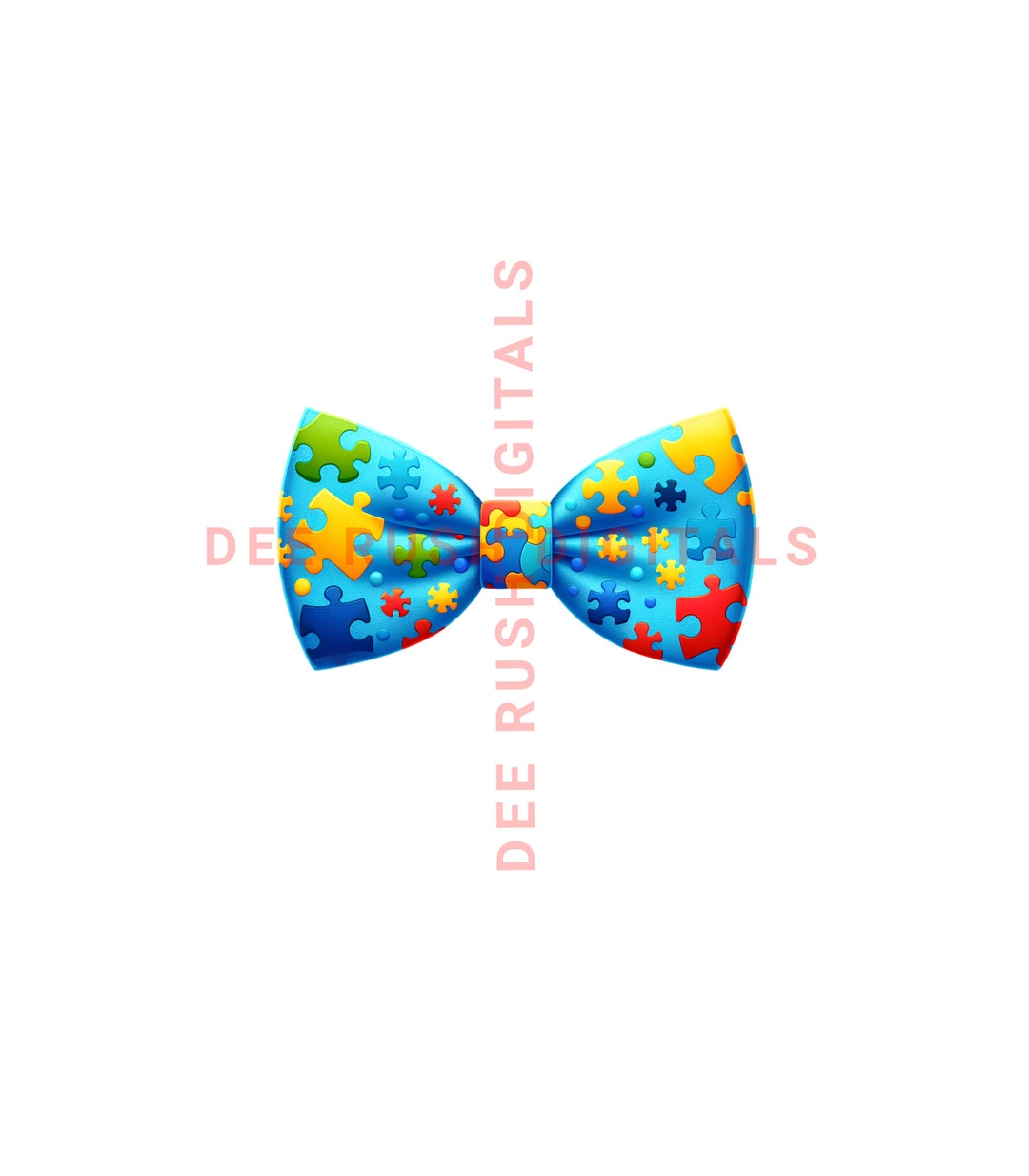 Autism Awareness Puzzle Piece Bow Tie Png Autism Bow Tie Png Autism ...