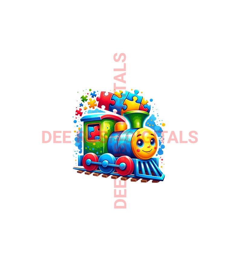 Autism Train Bundle Png Autism PNG Bundle Autism Kids Trains Digital ...