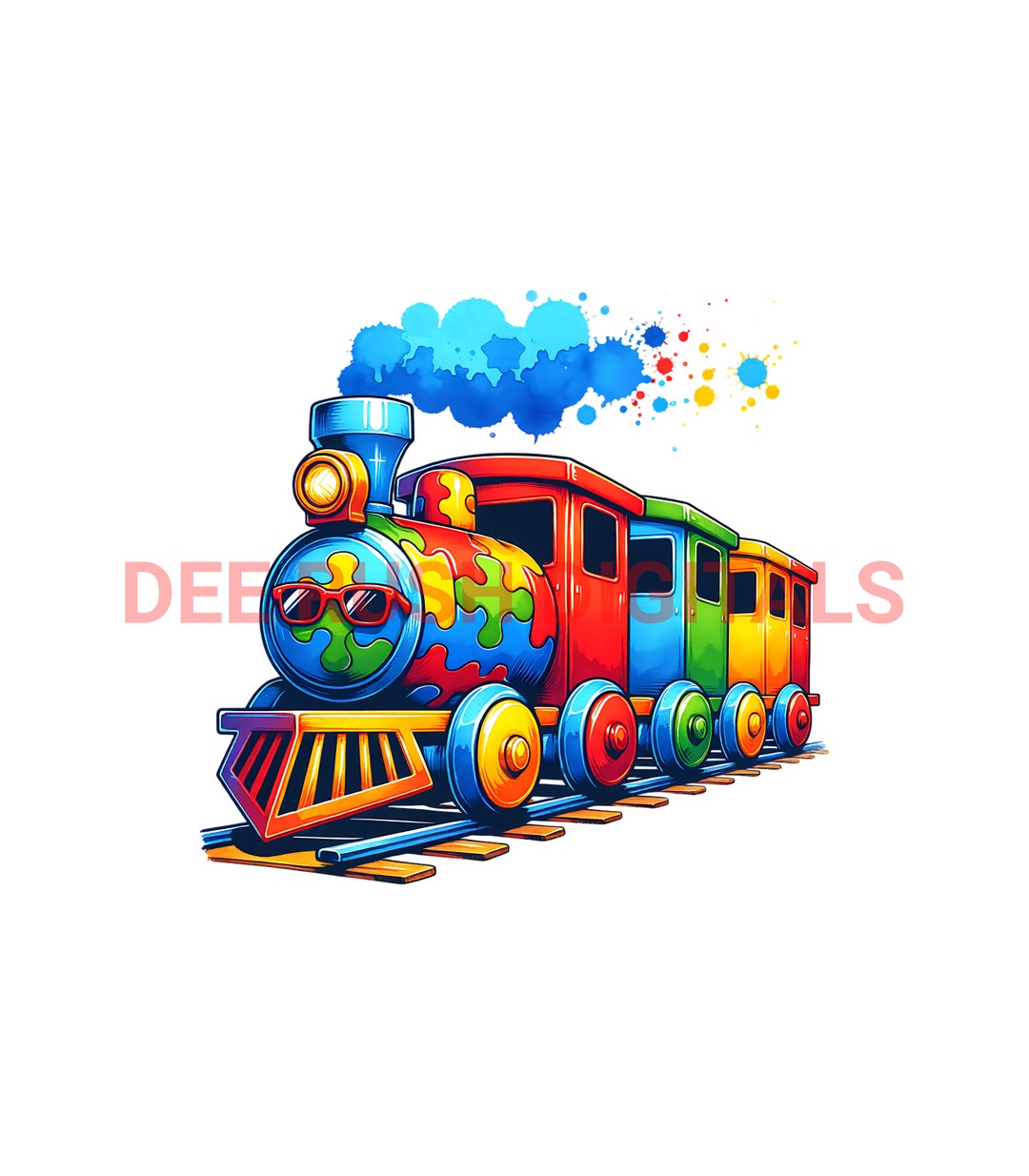 Autism Train Png Train Autism Awareness Png Digital Autism Train Png ...